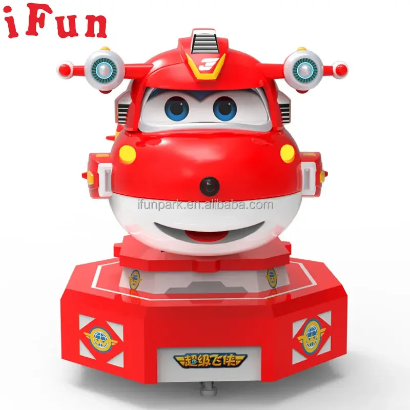 Ifunpark Fiberglass Super Wings Coin Operated Lifter Kiddie Rotating ...