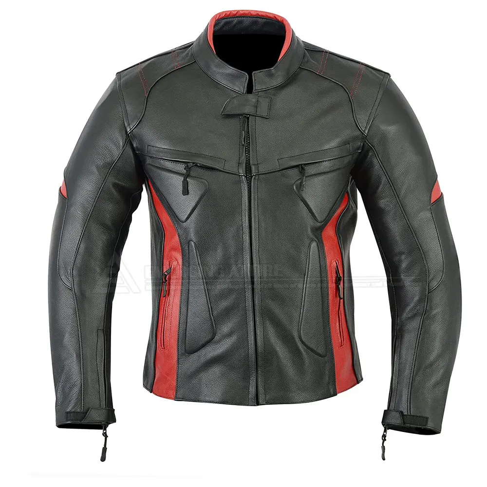 Private Label Slim Fit Men Motorbike Jacket New Arrival Full Zipper ...