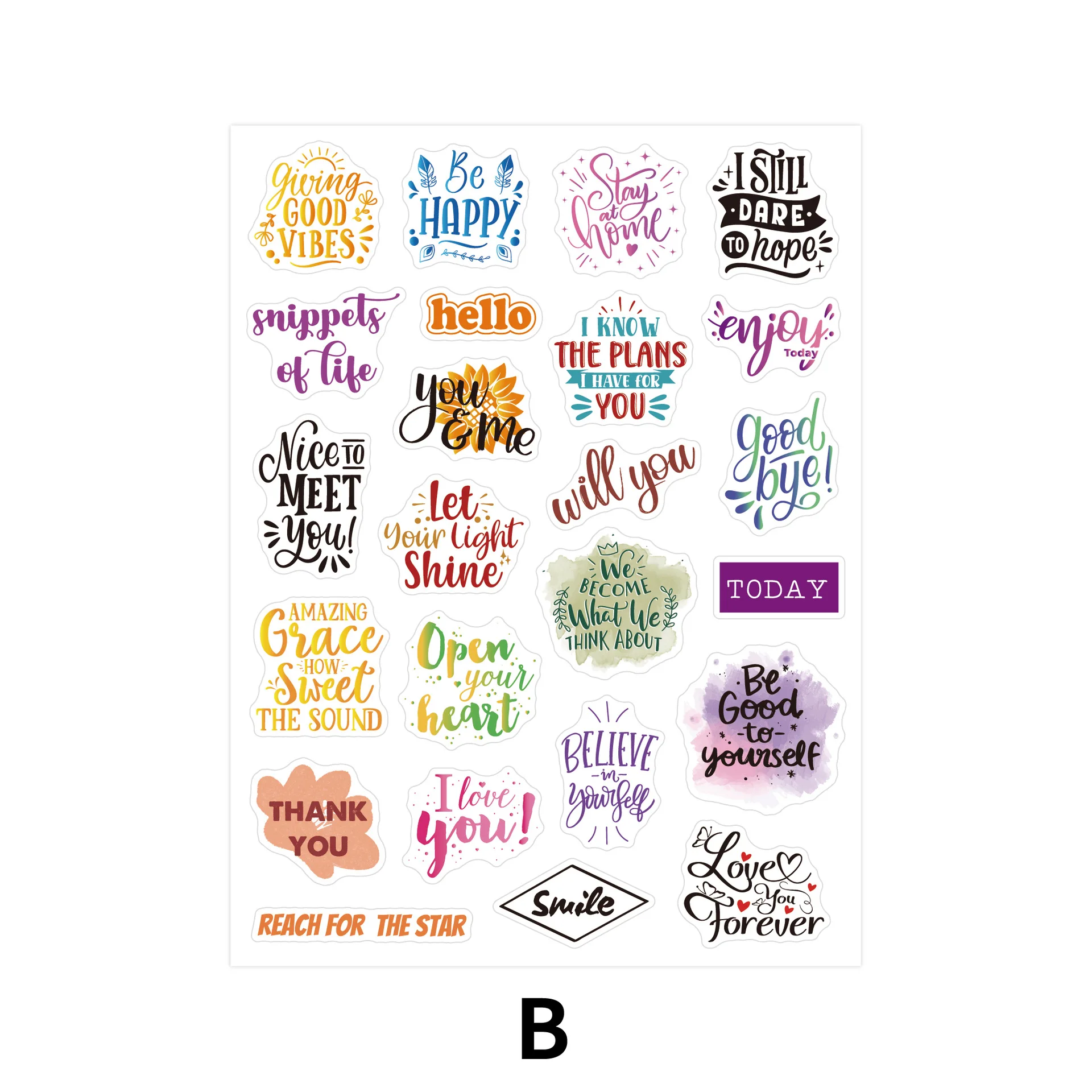 Encouraging Inspirational Stickers Waterproof Vinyl Decals Motivational ...