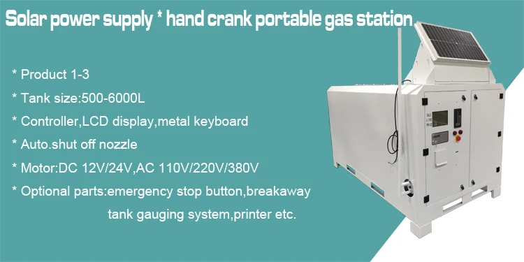 Mobile Portable Mini Fuel Filling Tank Gas Station With 3000l 3hoses ...