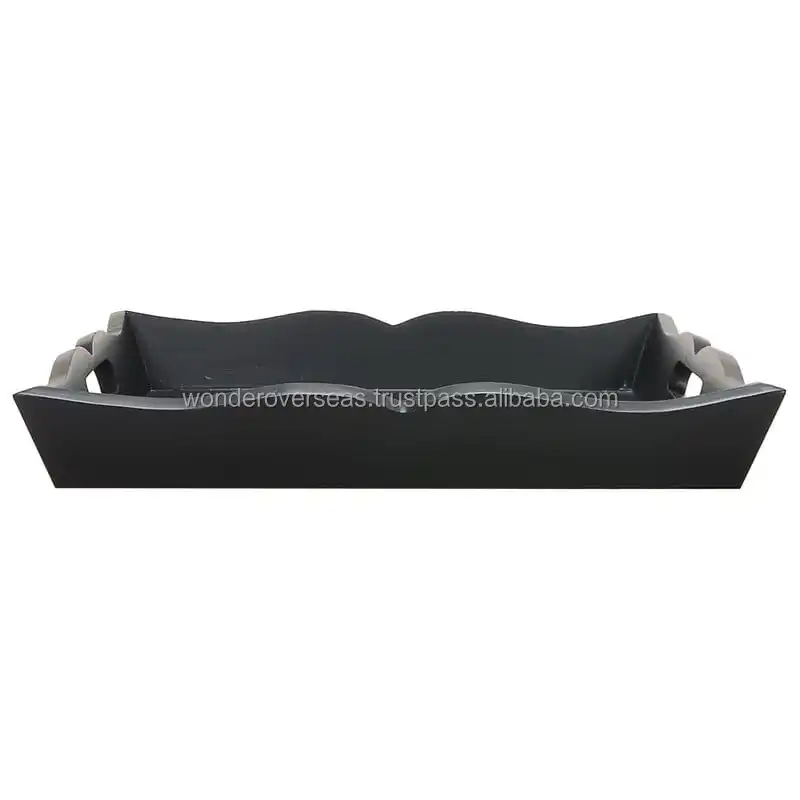 Best Quality Black Colour Square Shape Tray Customized Size By Wonder ...