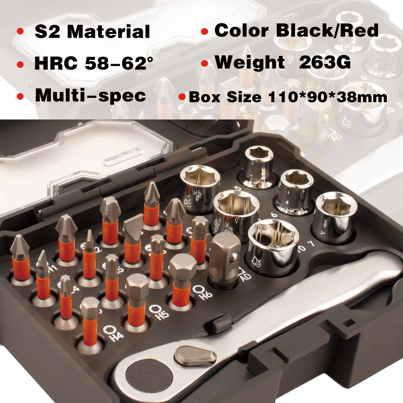 23 in 1 Screwdriver Bit Set - Compact Tool Set for All Needs