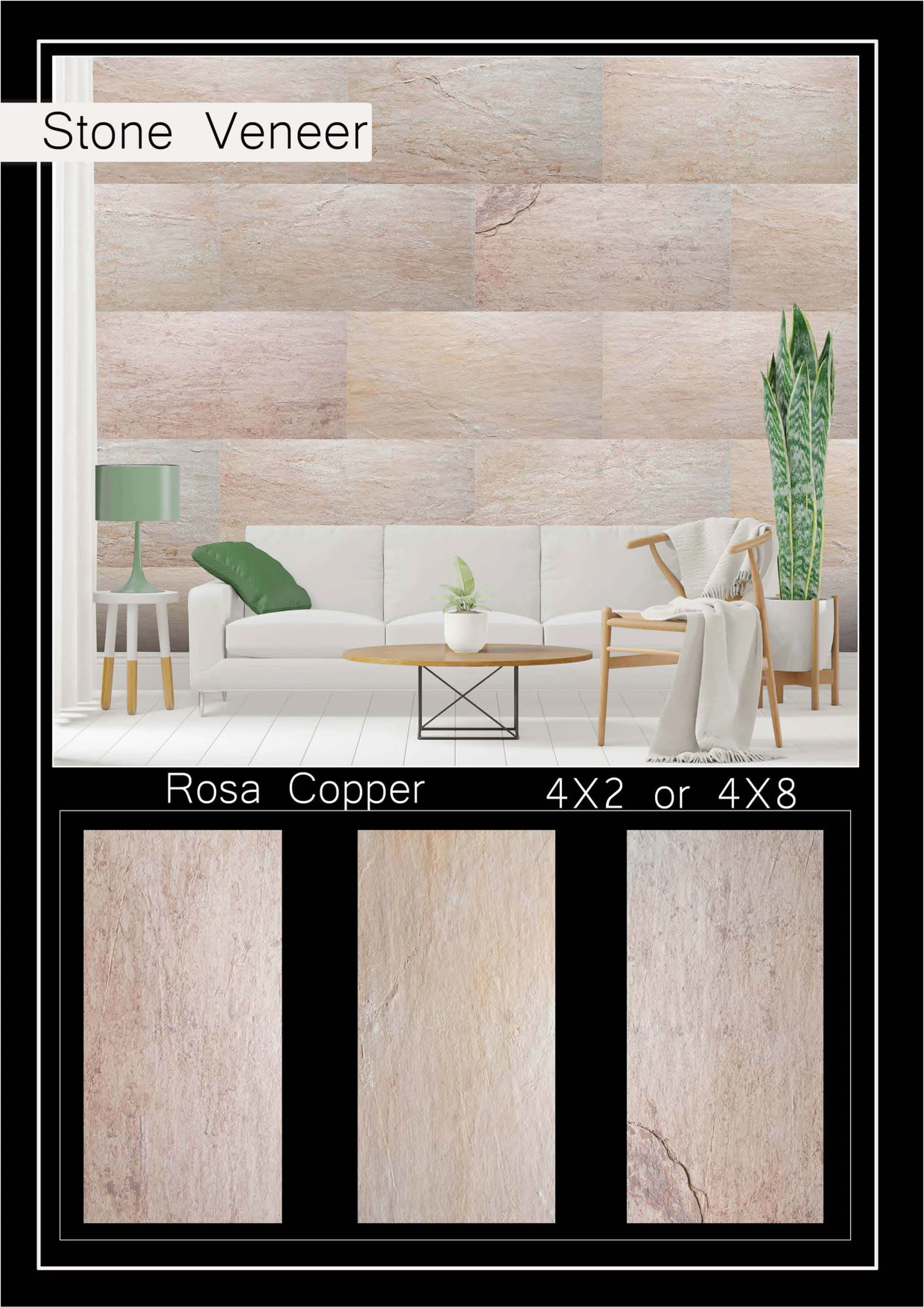 Indian Autumn Translucent Flexible Stone Veneer for Outdoor