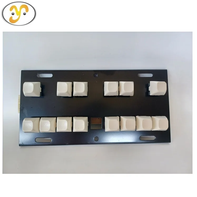 Mario Arcade Game Machine Keyboard 14-Keys Pikachu Metal Keyboard ...