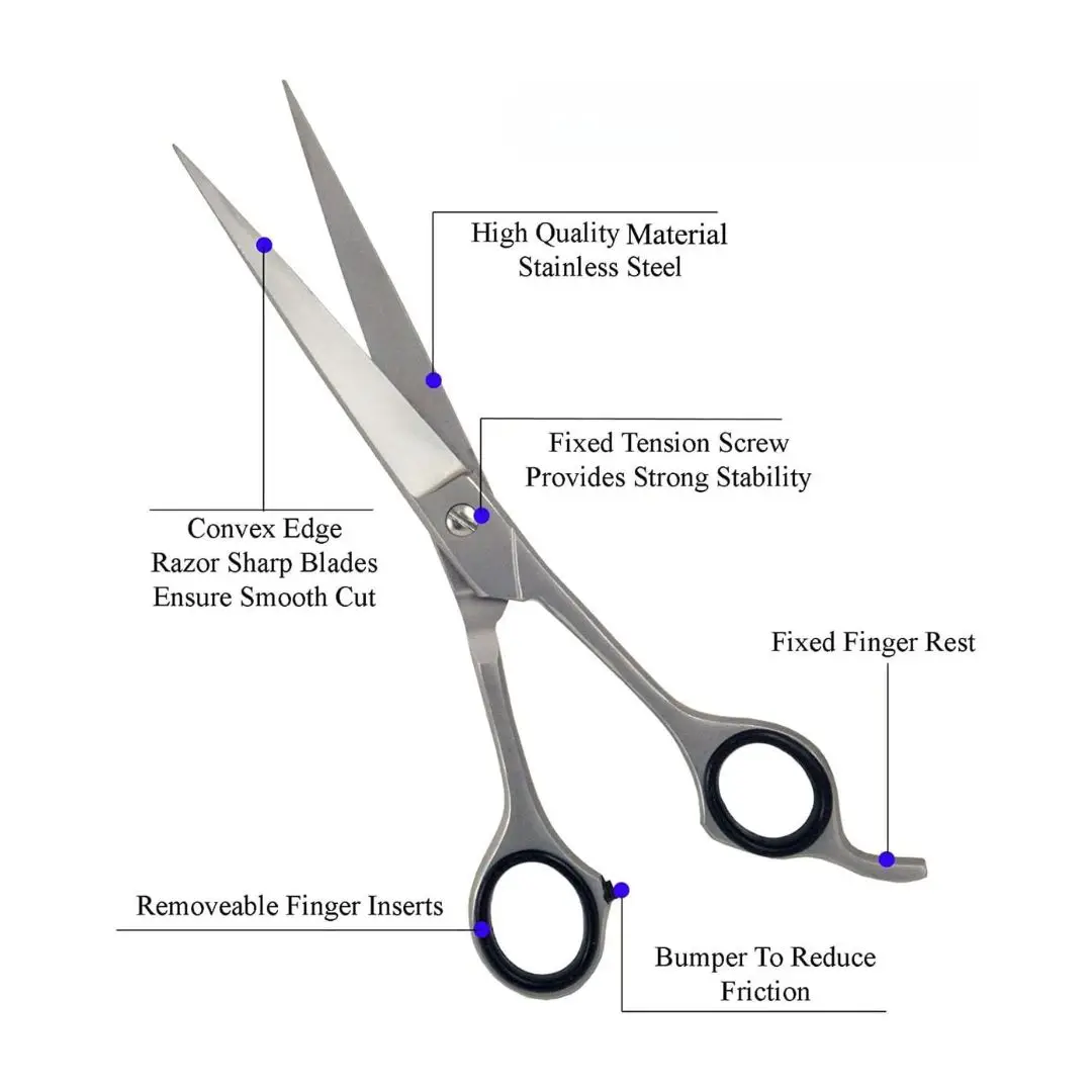 Premium Quality Barber Scissors Lightweight Japanese Steel Fine Edge ...