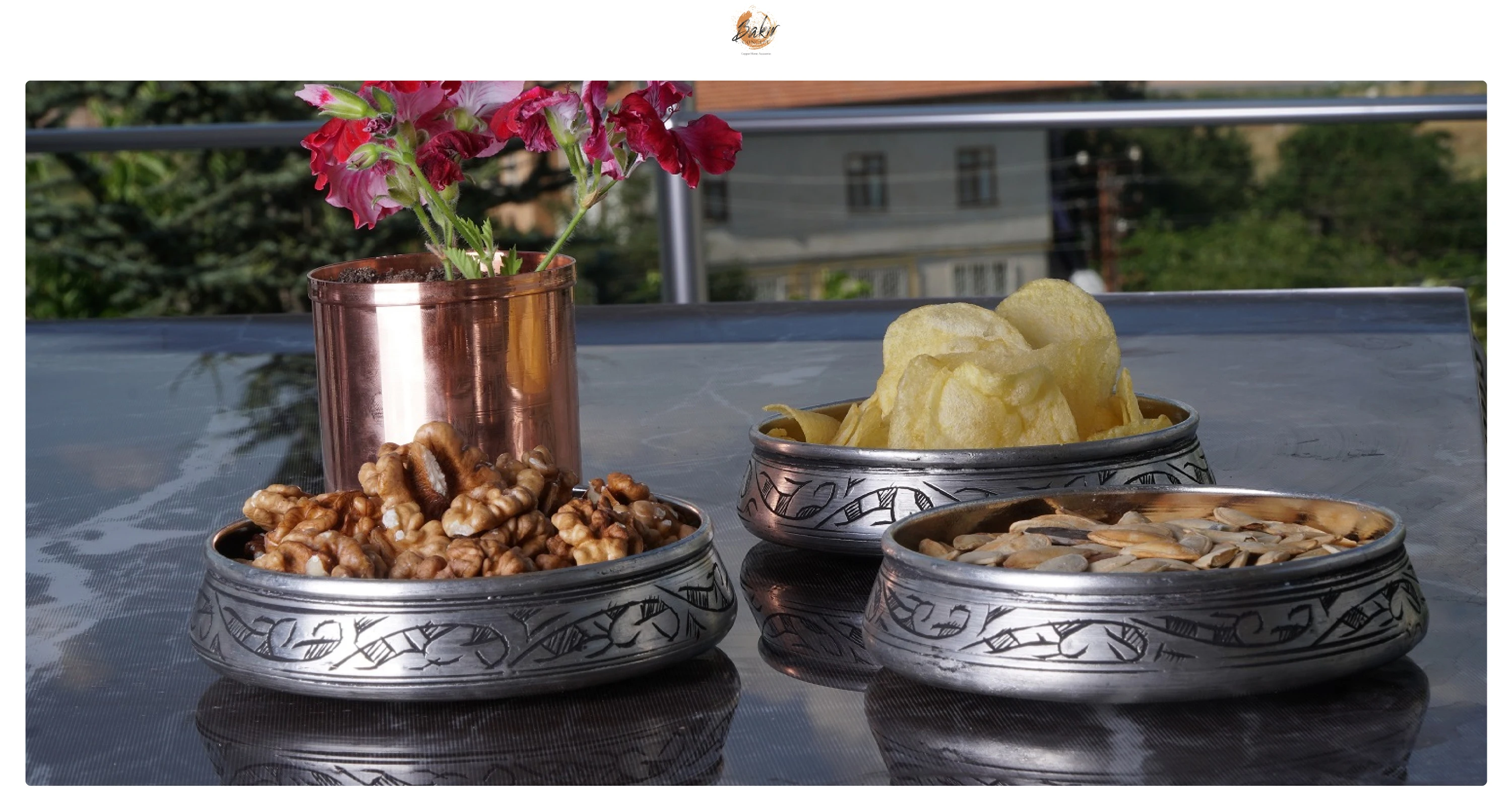 Handmade Copper Appetizer Plate Copper Dessert Plates Engraved Copper ...