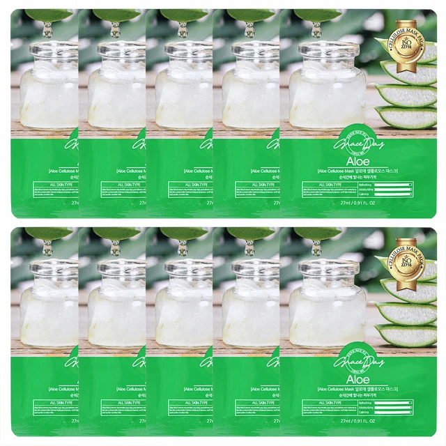Aloe Cellulose Mask Pack Korean Beauty Product Skin Body Care High ...