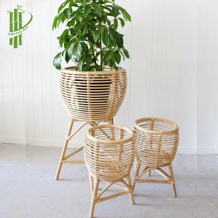 Stylized Flower Pots Made From Natural Materials - Buy Bamboo Products ...