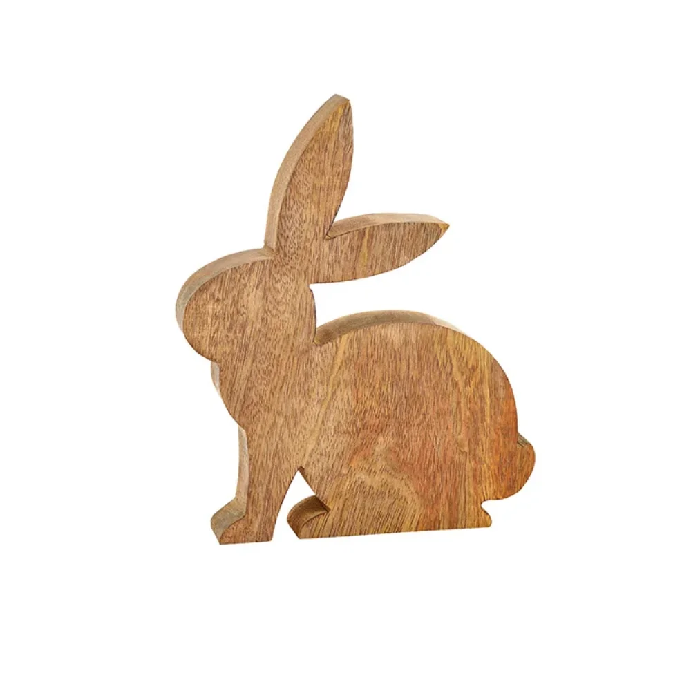 New Design Wooden Rabbit Standing Table Decoration Gift For Easter ...