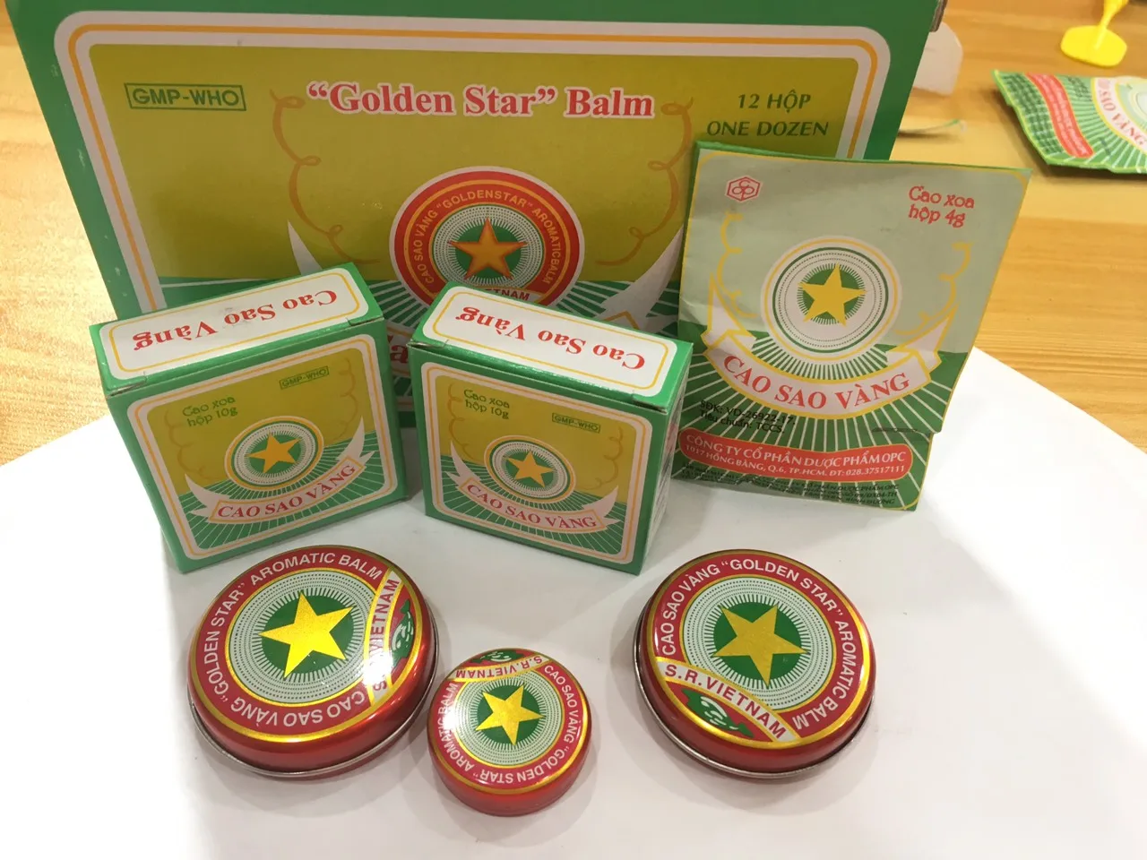 Vietnam Golden Star Balm Relieves Headache And Dizziness Refreshes ...