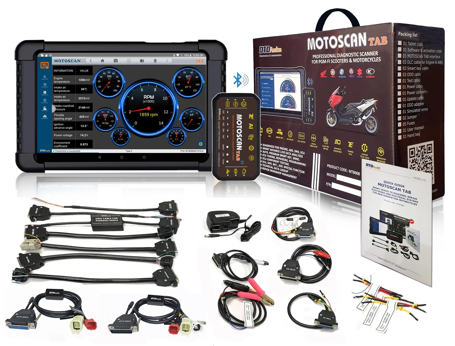 Obd Tool Engine Analyzer Motorcycles Smart Key Tool To Check Fault ...
