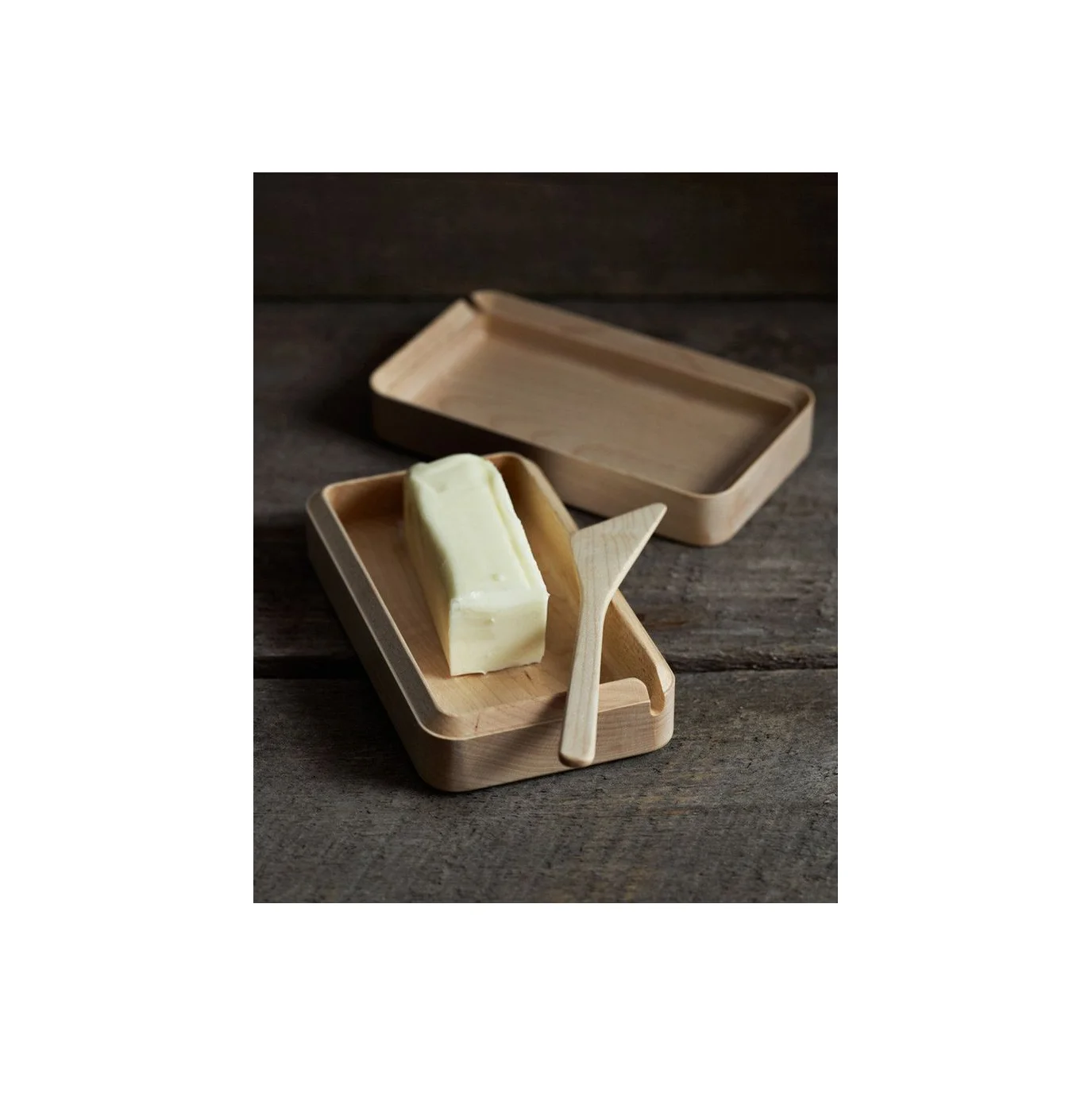 Acacia Wood Butter Box - Premium Quality & Custom Design