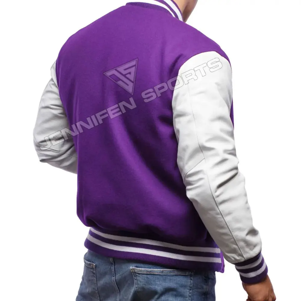 Wholesale Custom Simple Plain Varsity Jacket,Shell Wool,Leather Sleeves ...