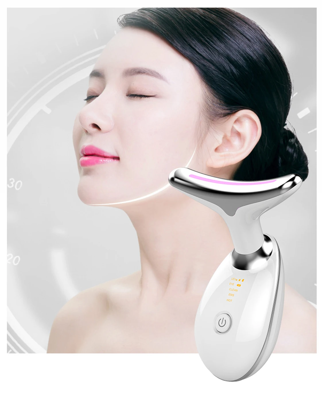 Redfy Portable Skin Lifting Face Massager with LED Therapy