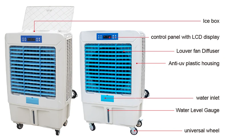 70l Water Tankmovable Conditioner Commercial Portable Evaporative ...