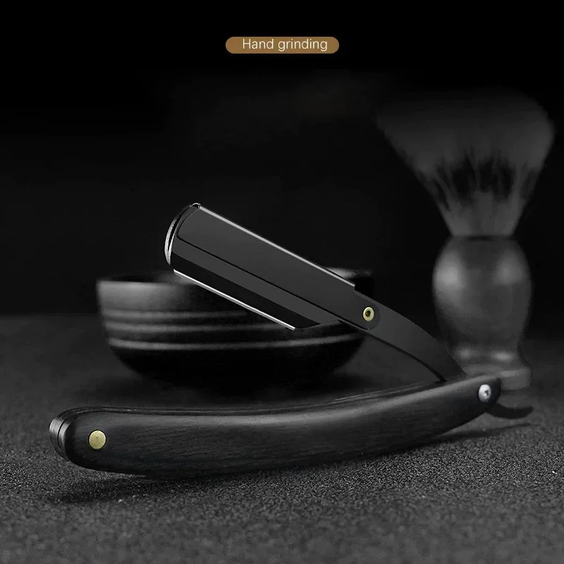 Foldable Single Blade Salon Straight Razor Metal Handle Barber Razor ...
