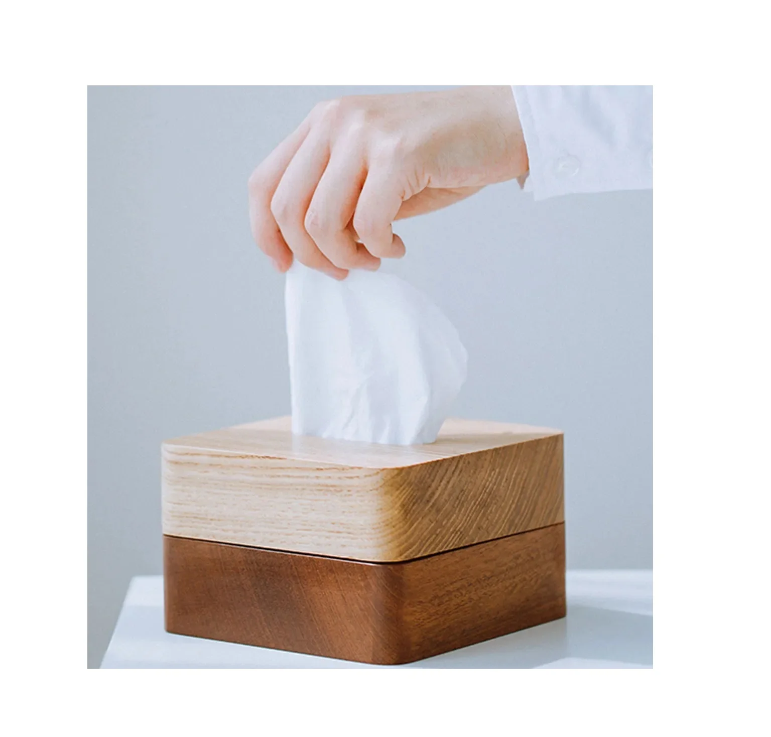 Luxury Design Wooden Tissue Box Cover For Living Room Decor Wooden ...