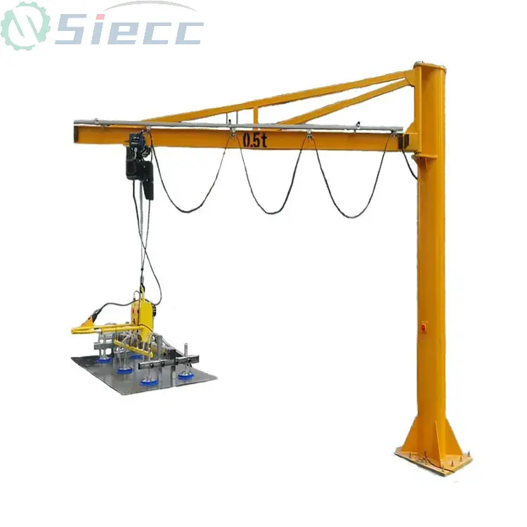 Column Mounted Jib Crane Bulk Bag Suction Cup Vacuum Tube Lifter With ...