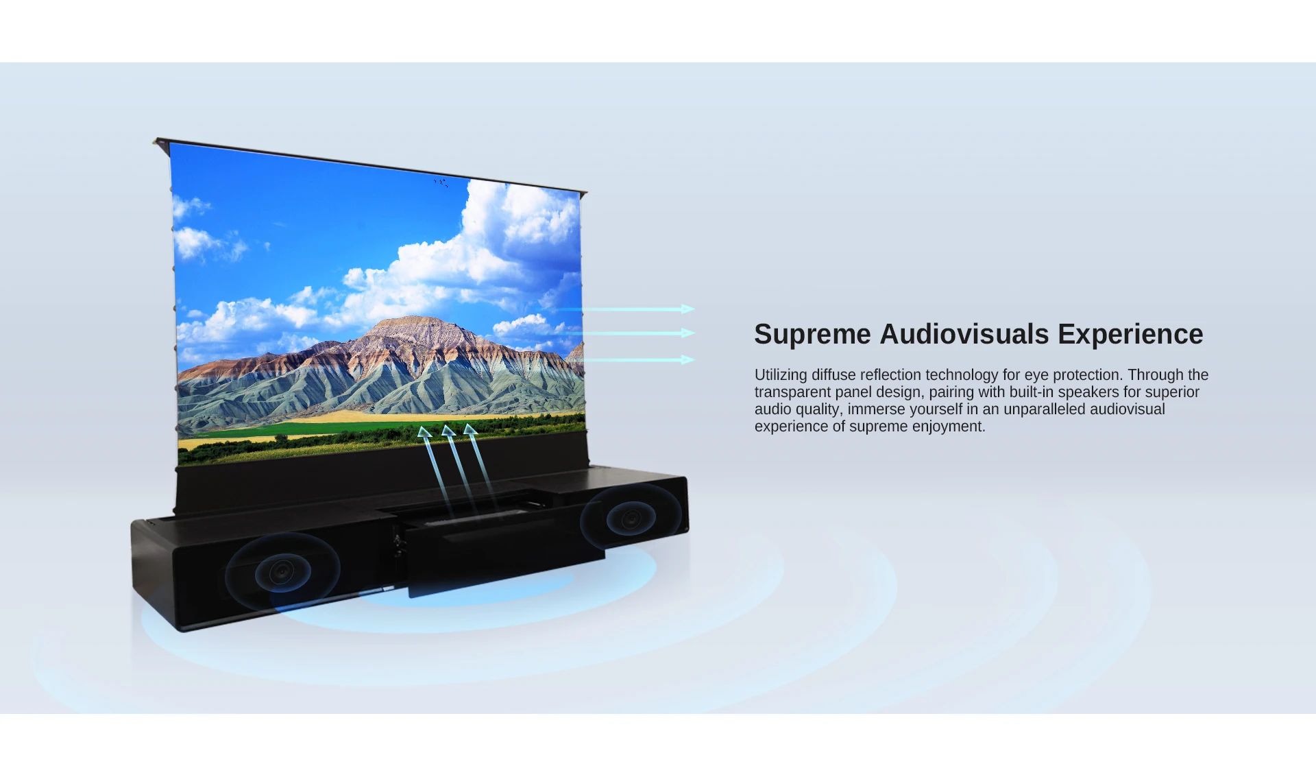 Shore Rolatv Cabinet Short Throw Projector Screen Professional Intelligent Motorized Laser Tv ...