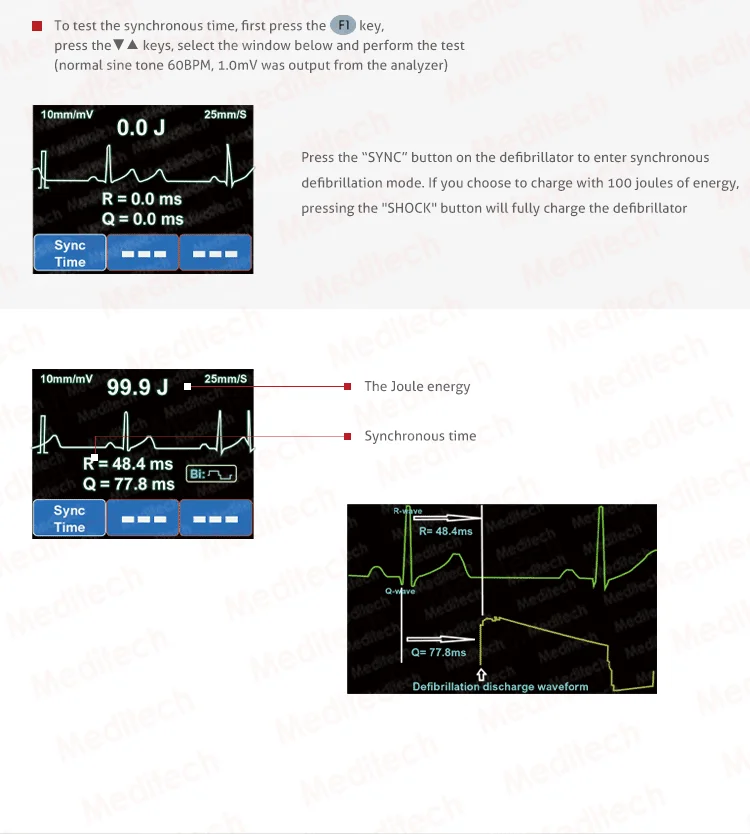 Professional Defibrillator Analyzer/simulator for AED Testing