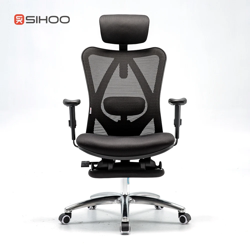 Sihoo M18 Comfortable Ergonomic Chair With Footrest High Back Modern Executive Mesh Office Chair For Office Alibaba