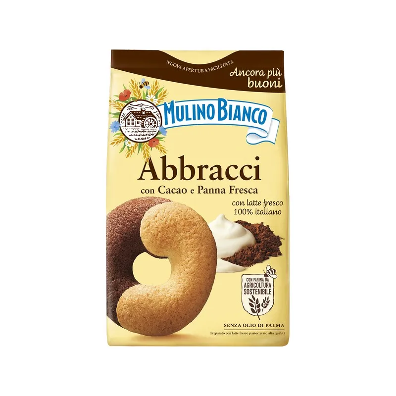 Top Italian Finest Biscuits With Cocoa And Fresh White Cream Cookies ...