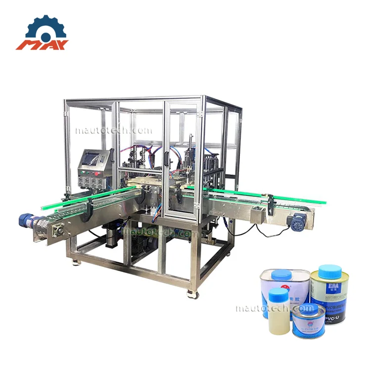 Pvc Solvent Cement Adhesive Machine Pvc Cement Glue Can Filling Machine ...