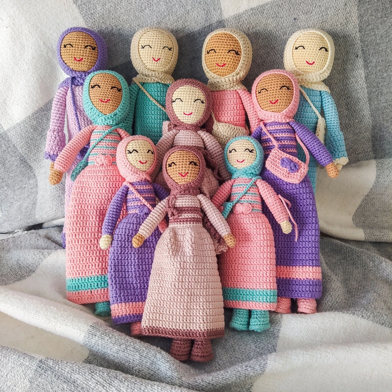 Praying Cute Plush Knitting Doll - Amigurumi Crochet Soft Toy, Unisex ...