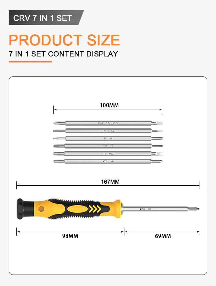 7 In 1 Precision Torque Screwdriver Set: Complete Toolkit For Accurate ...