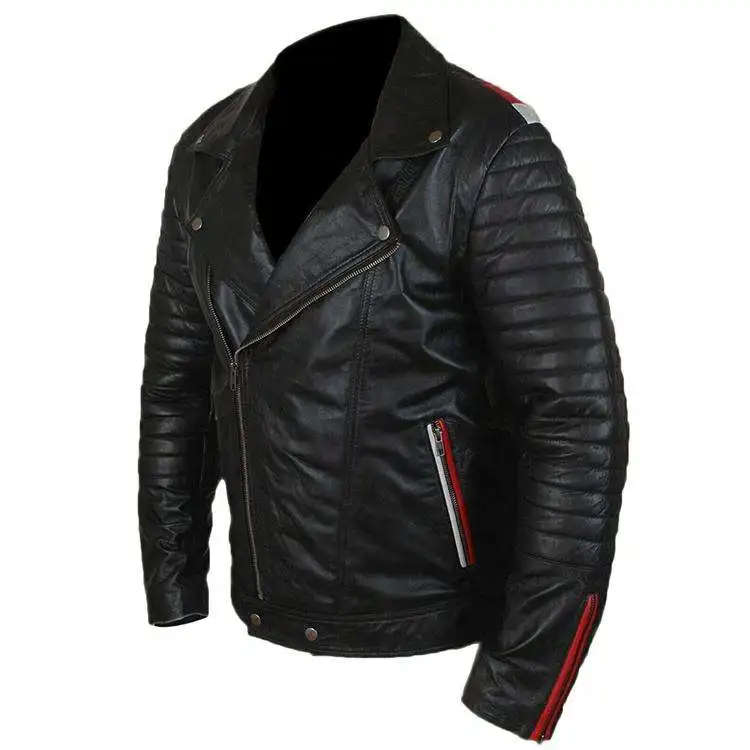 Men's Winter Plain Dyed Gents Genuine Leather Jacket Top Quality ...