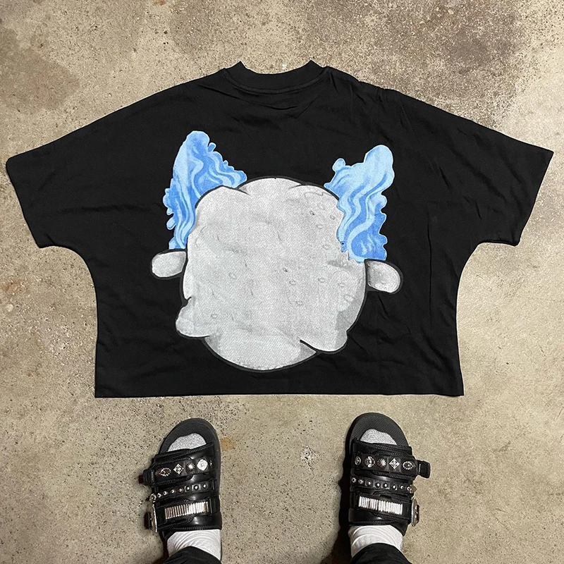 Manufacturer Oversized Boxy Drop Shoulder Cartoon Pictures T-shirt ...