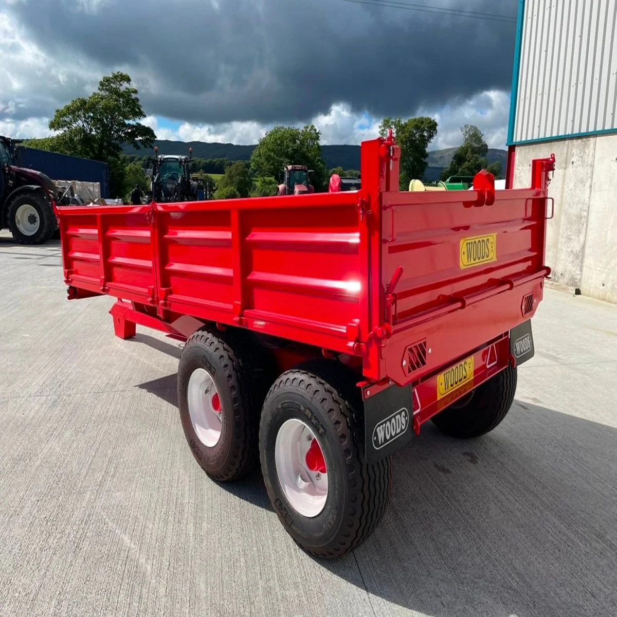 4 Wheel 3-10 Ton Agriculture Farm Trailer 2 Wheel Hydraulic Dump ...