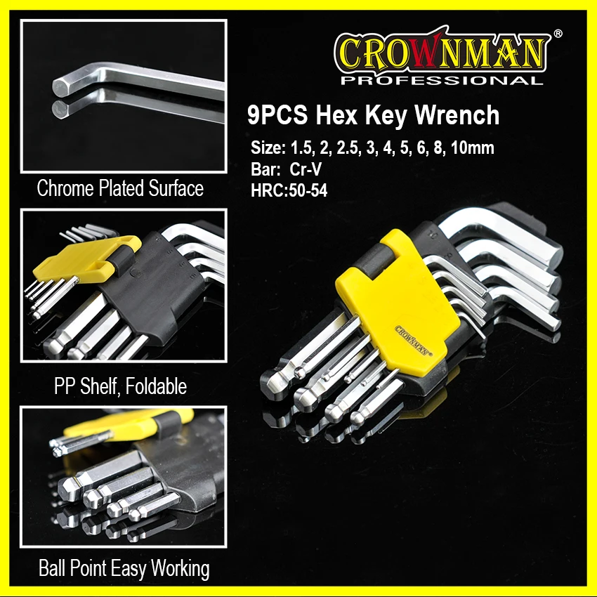CROWNMAN Tool Set - 22PCS DIY and Car Repair Essentials