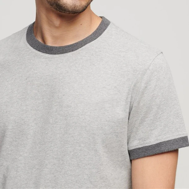 Plain Blank Slim Fitted Top Color Ringer Tee Men T Shirt Baseball T ...