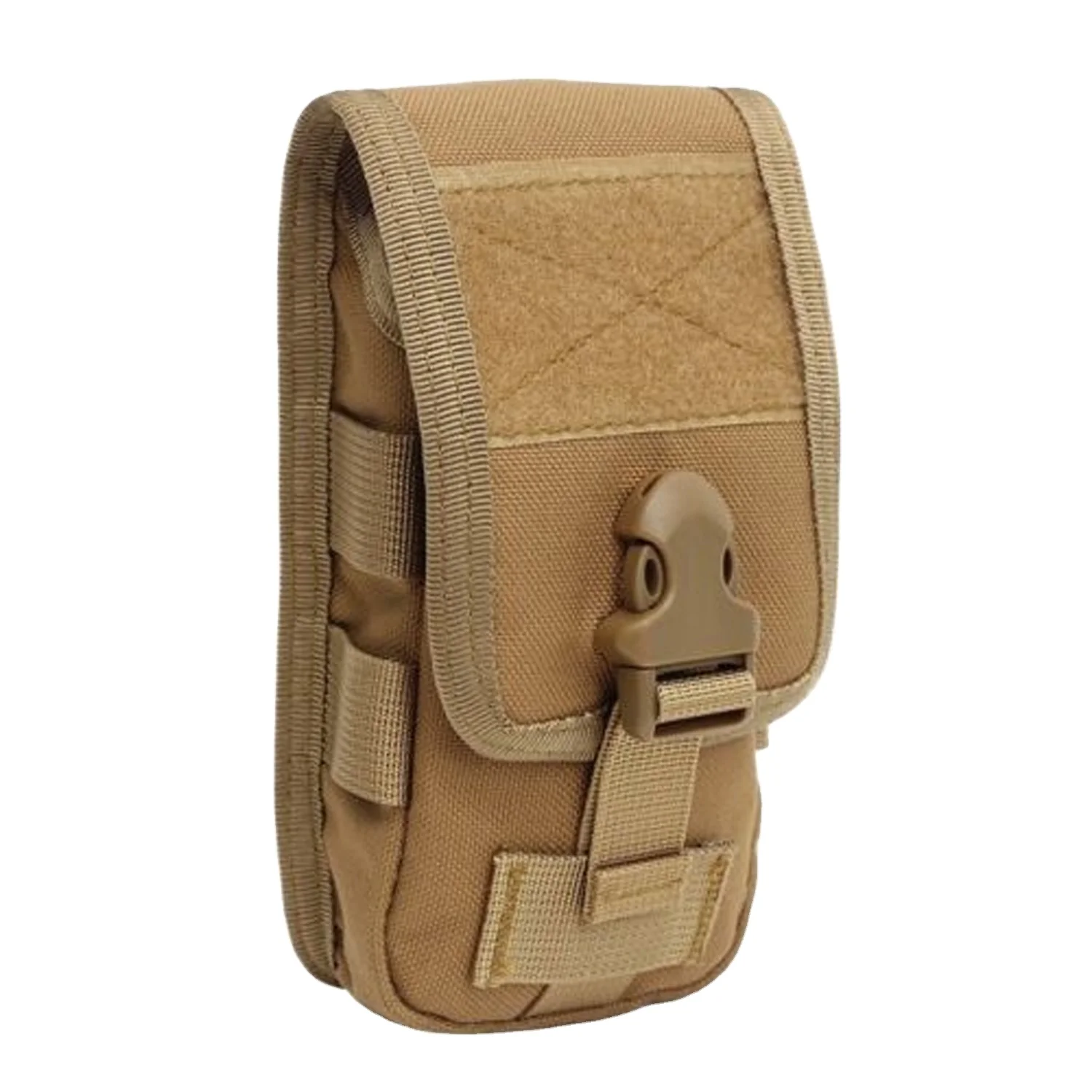 Tactical molle mobile phone pouch bag case cover double layer belt clip ...