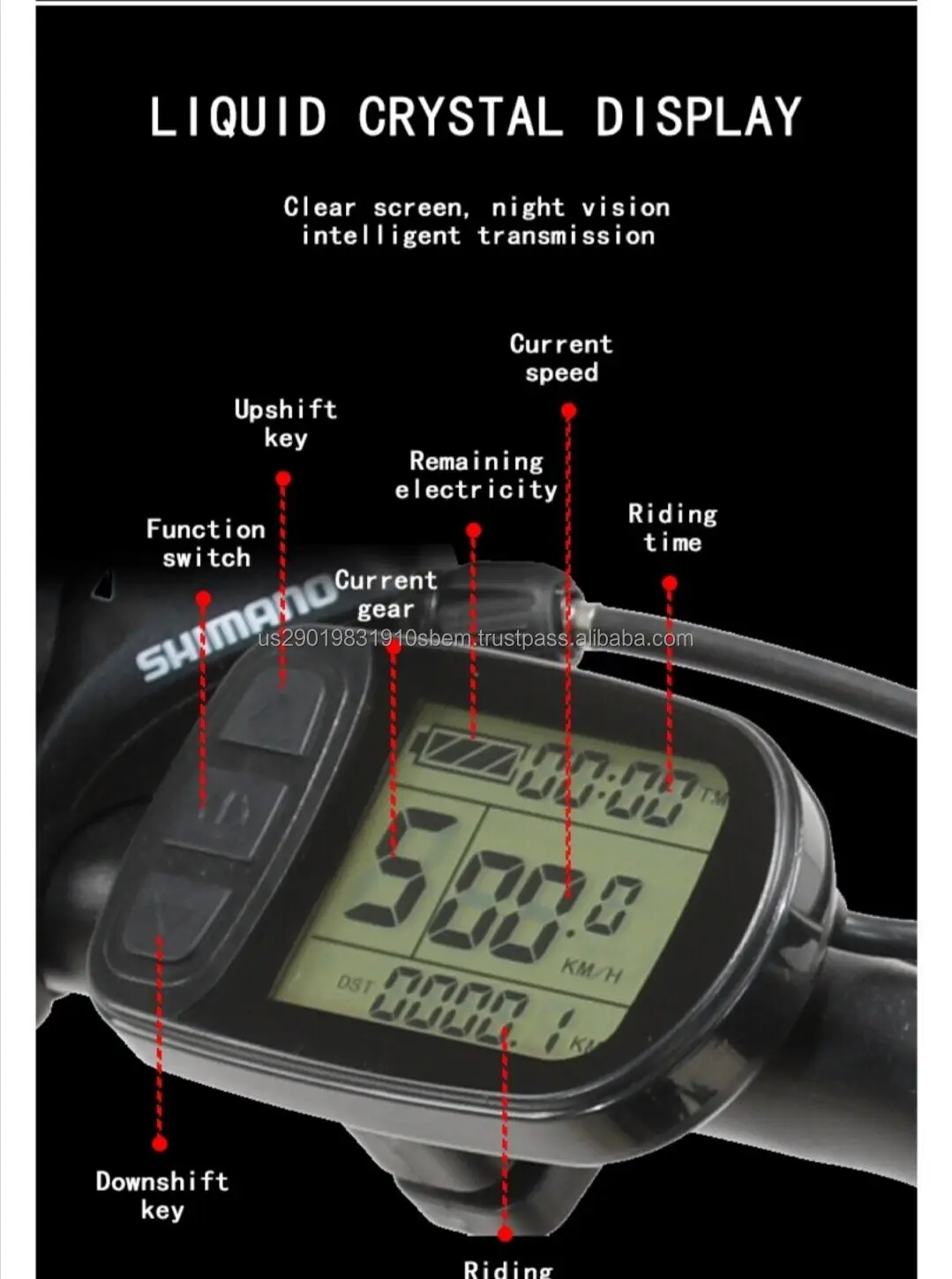 Original 2022 Taoci Python 1000w Fat Tyre Electric Bike Ebike Mud 17 ...