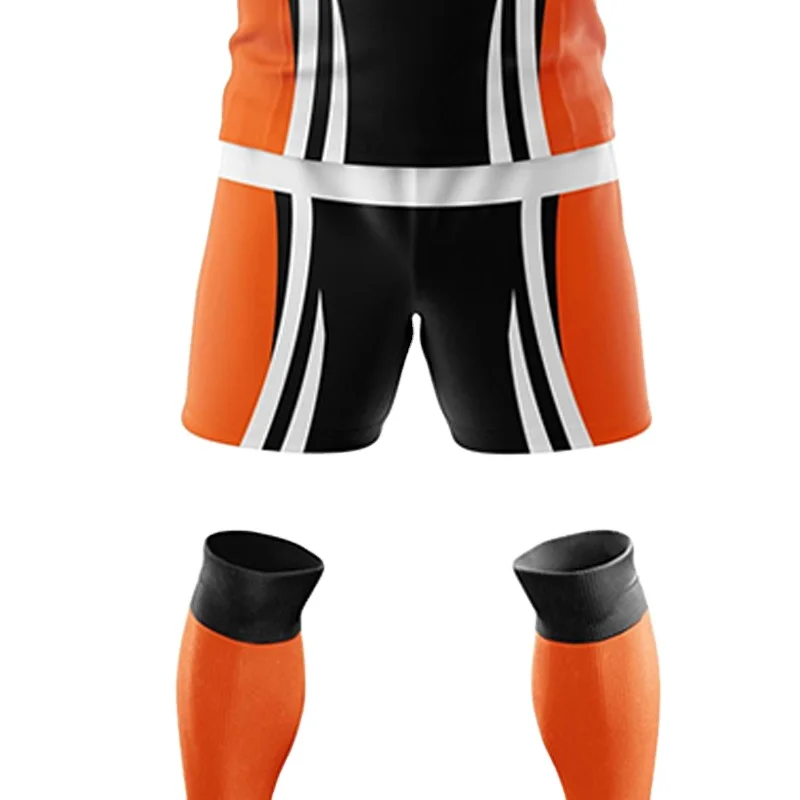 Rugby Uniforms Men's Oem Sublimation Custom Training Clothes Blue Sport ...