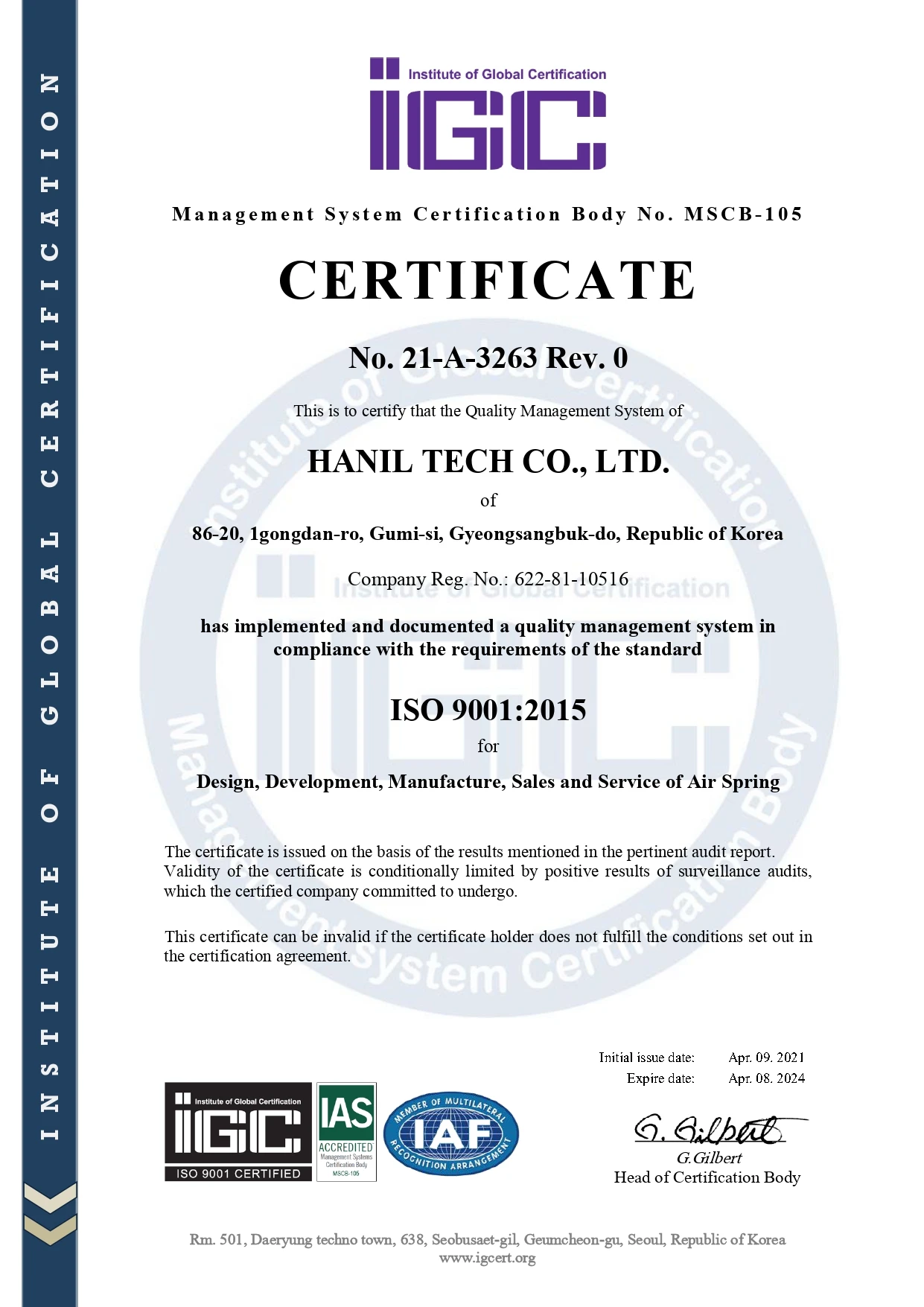 Made In Korea Airspring Volvo [22058737] Airsuspension Big Truck Air ...