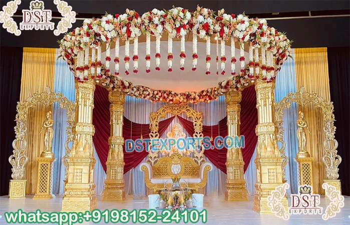Queen Palace Hindu Wedding Mandap Set Indian Wedding Mandap ...