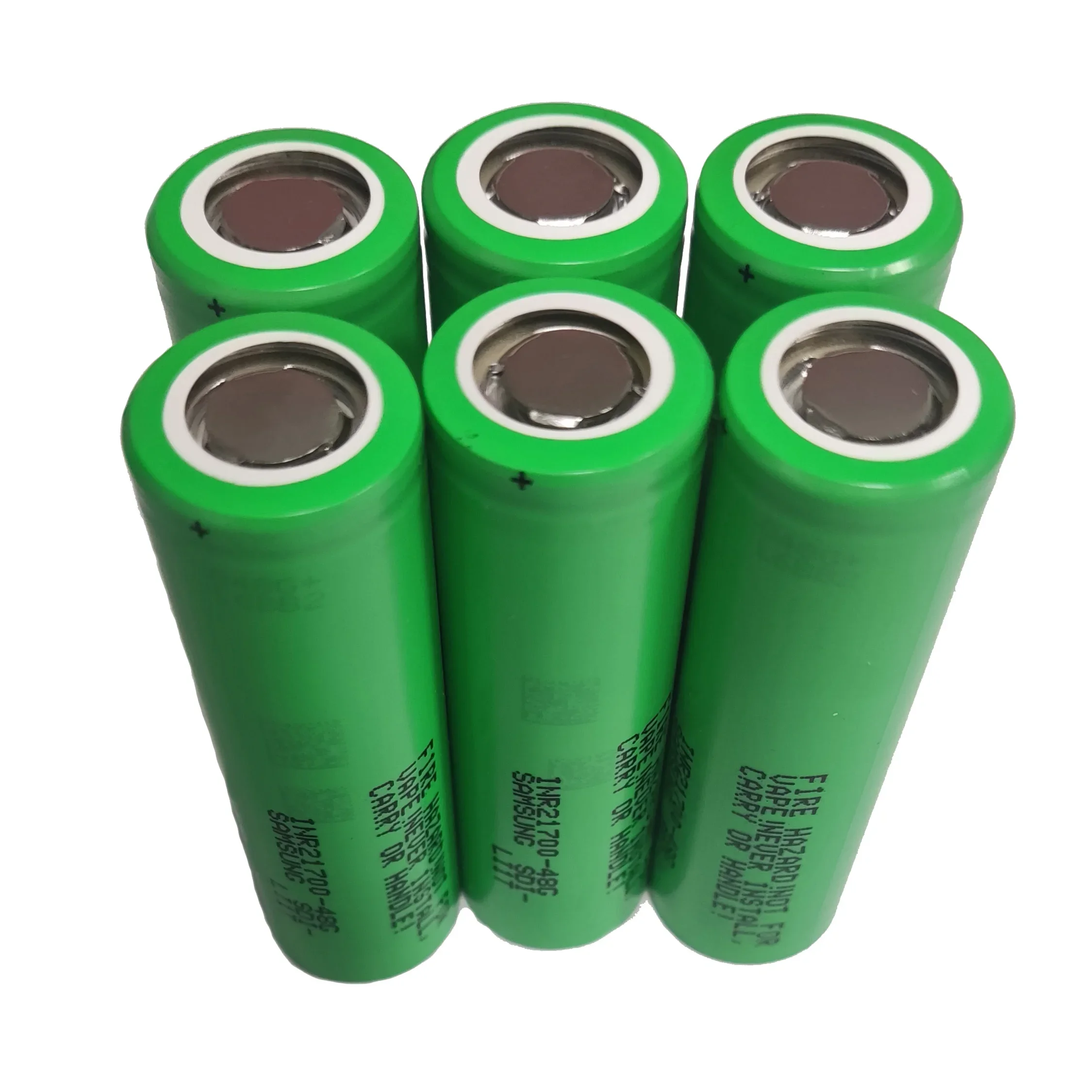Inr21700 48g 3.7v 5000mah 24v 36v 48v 60v 72v 21700 Lithium Battery ...
