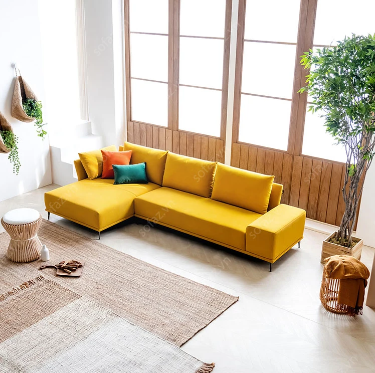 Corner Sofa Upholstered In High Quality Korean Fabric With Luxurious ...