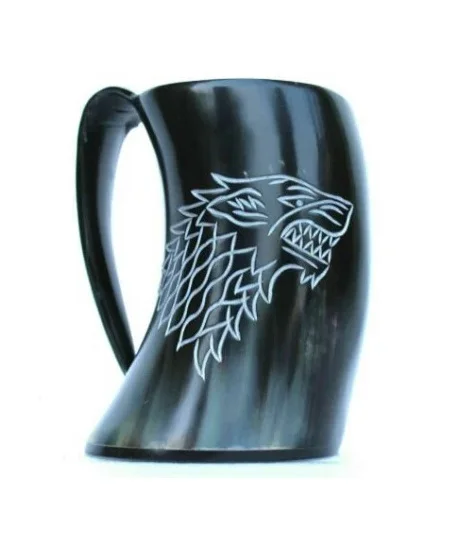 6 Inch Norse Pagan Viking Buffalo Horn Mug Grog Ale Mead Water Beer ...