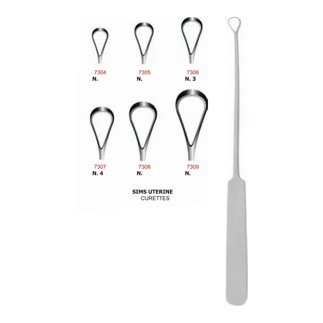 Sims Uterine Curettes Artery Curettes Mosquito Curettes Dissecting ...