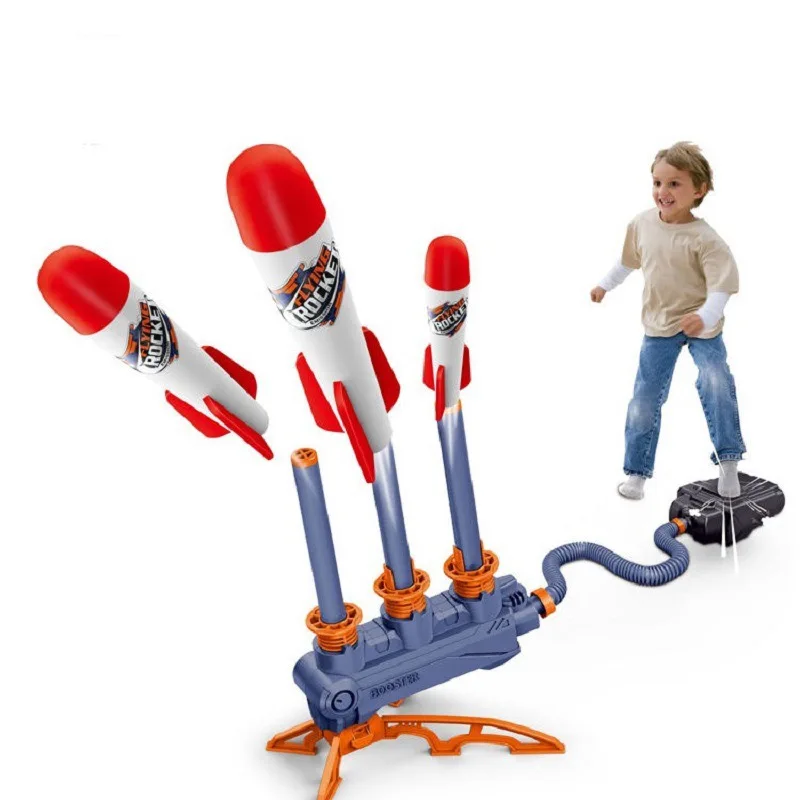 Rocket Launcher Toy Shoots Up To 100 Feet Foam Rockets And Sturdy ...