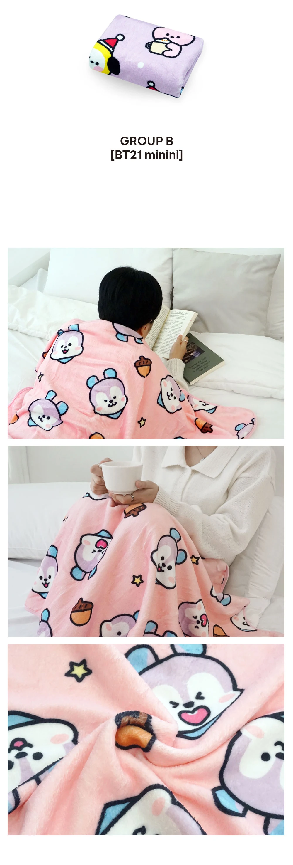 Bt21 Minini Blanket Delivery From Korea On The Fastest Way High Quality ...