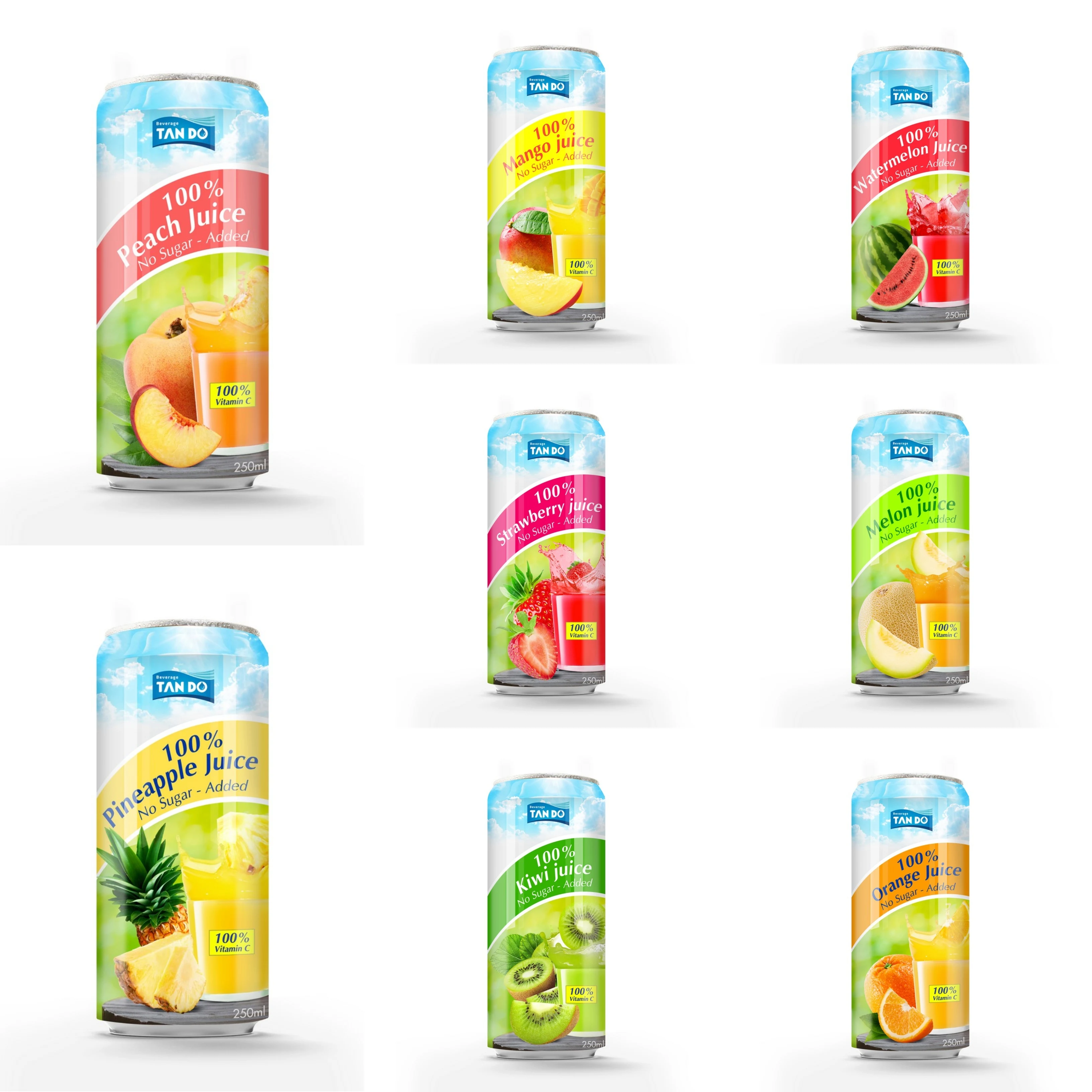 Top Trending Premium Tropical Fruit Puree Juice 250ml Can OEM Accepted ...