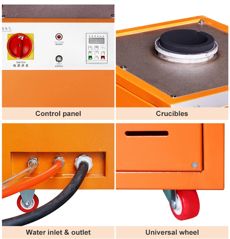 Smelting Induction Smelter Furnace Kit for Melting Gold Silver bar ...