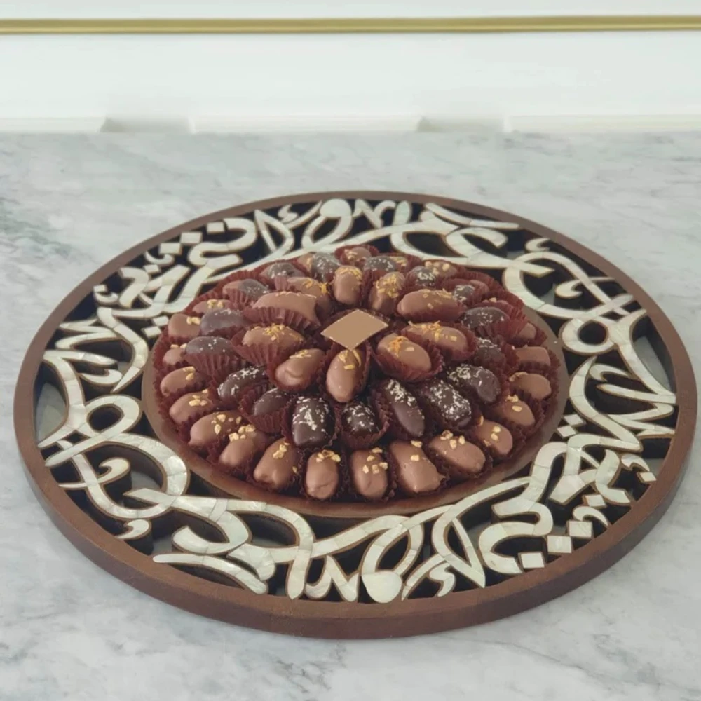 Alibaba.com: Stainless Steel Round Chocolate Platter and Tray, Large ...