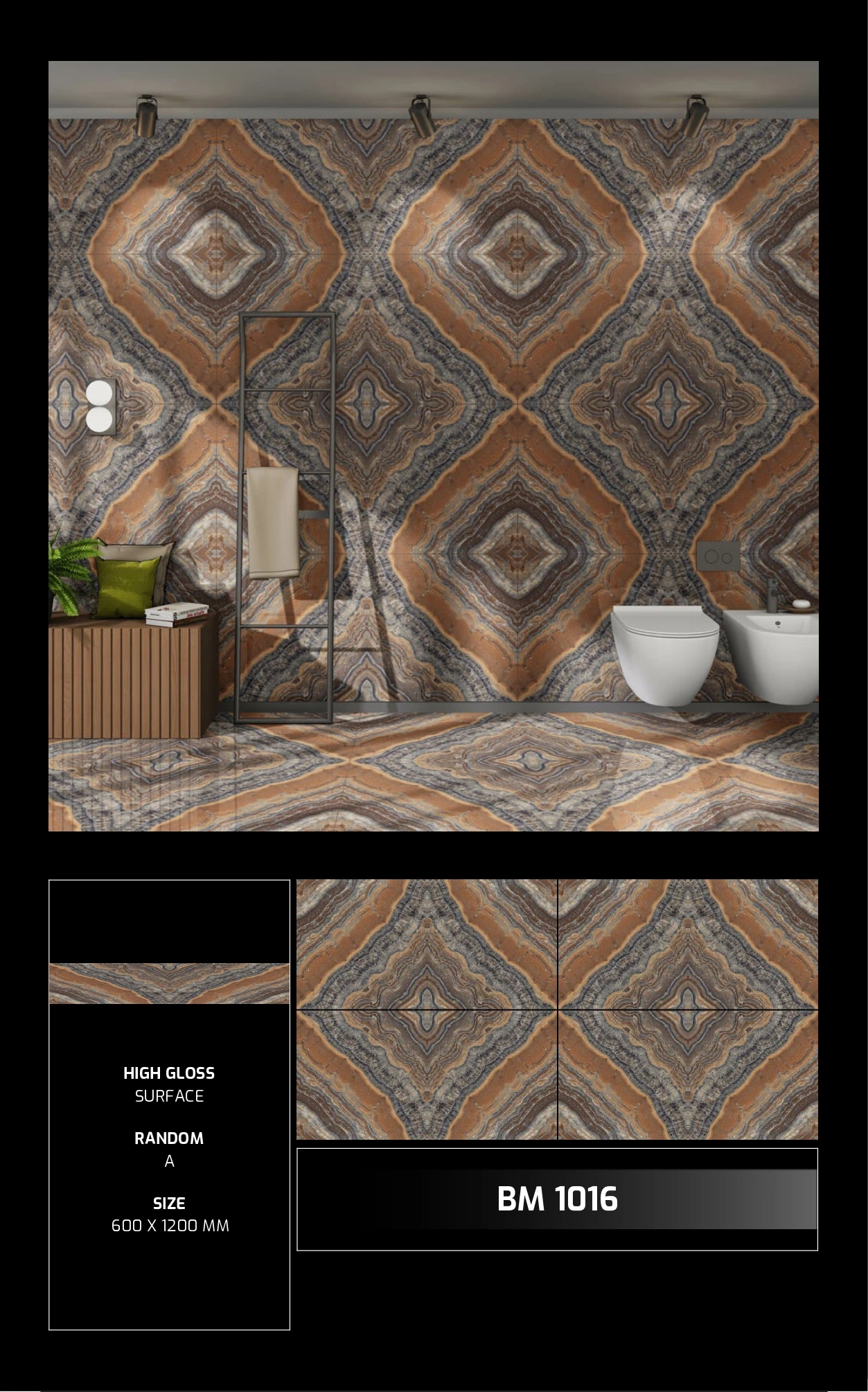 Glazed Vitrified 600x1200mm Polished Porcelain Glossy Finished Tiles ...