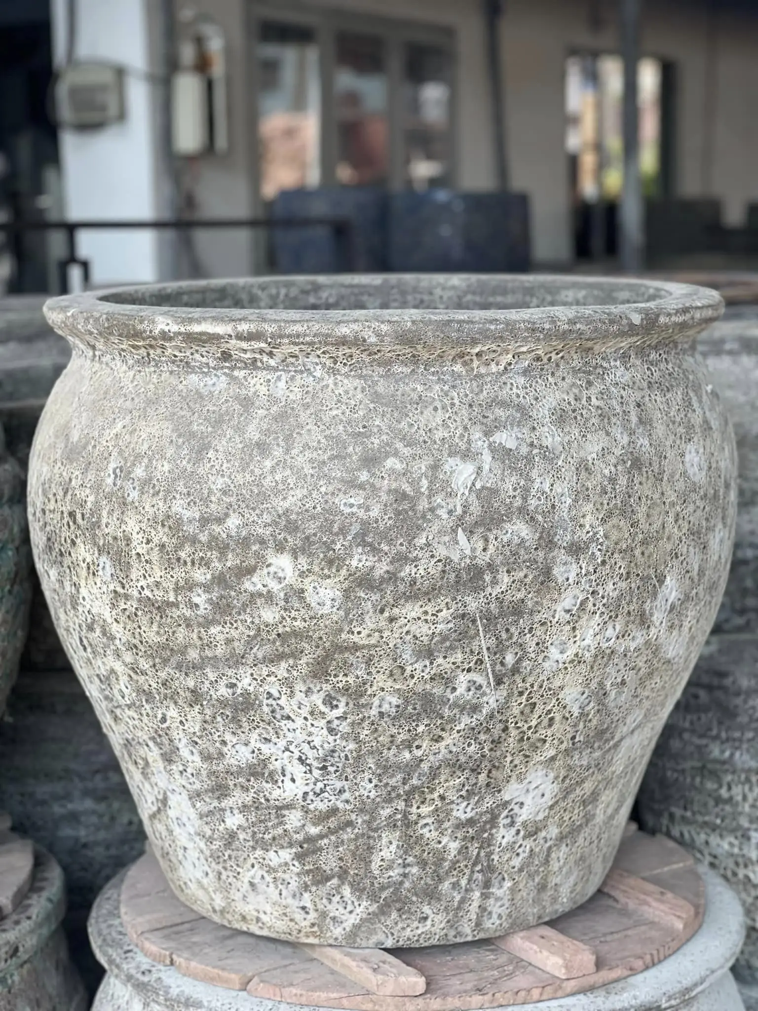 Extra Large Frost Proof Black Clay Pottery Handmade in Vietnam for Home ...